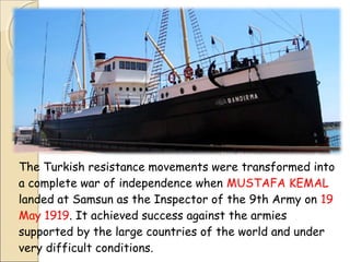 Turkish war of independence | PPT