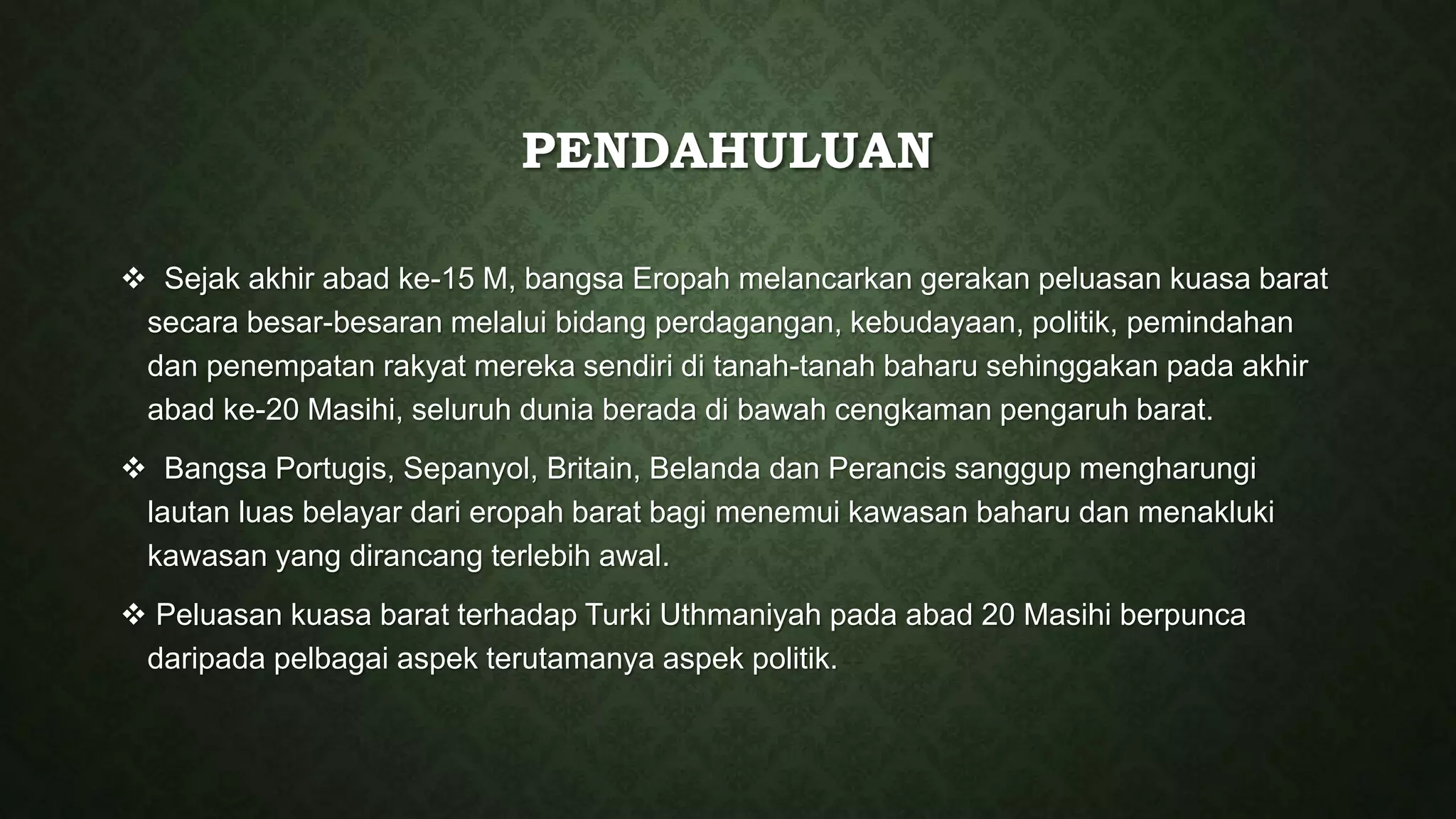 Turki uthmaniyah | PPTX