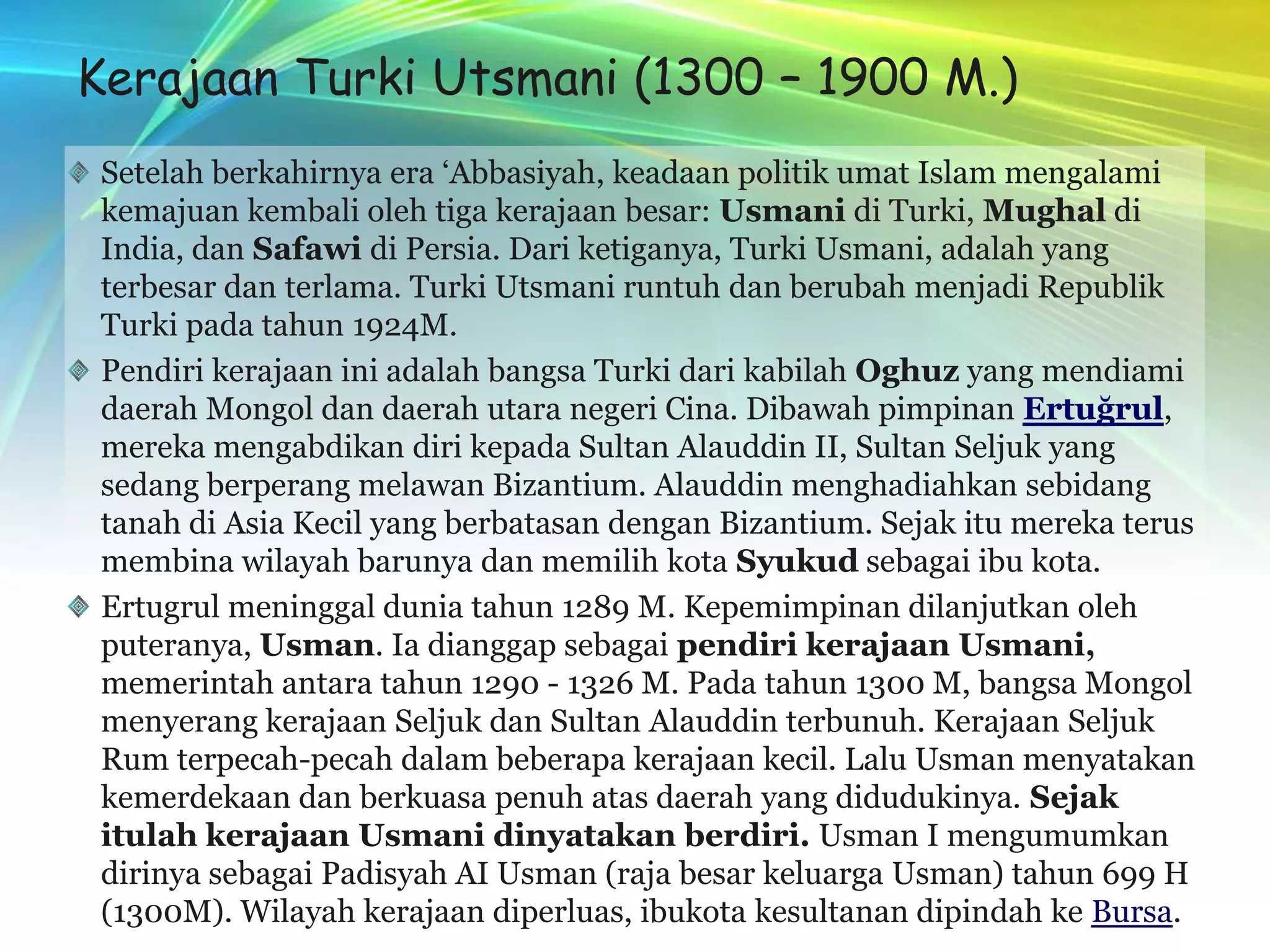 Turki utsmani | PPSX