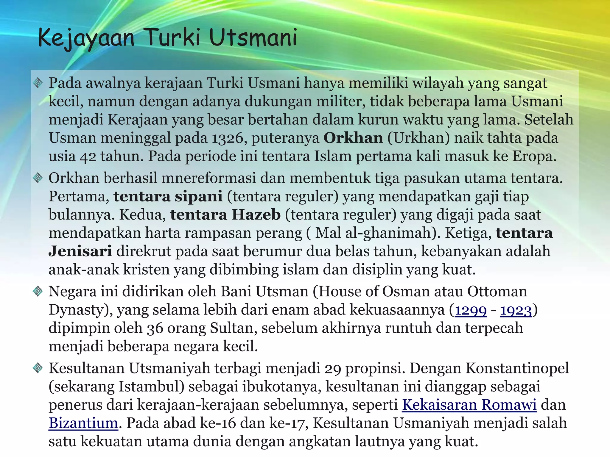 Turki utsmani | PPSX