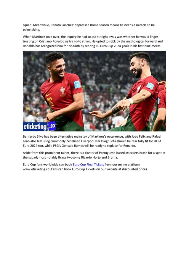 Turkiye vs Portugal Euro Cup 2024 squad and will Roberto Martinez take ...