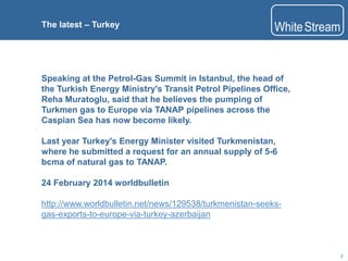 Turkmen gas for consumers in Europe – a fully fledged Southern Gas ...