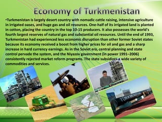 Turkmenistan by dmitriy jerebsov | PPTX