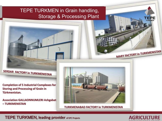 Turkmenistan Sugar Plant Project - Tepe Agriculture Special | PPTX