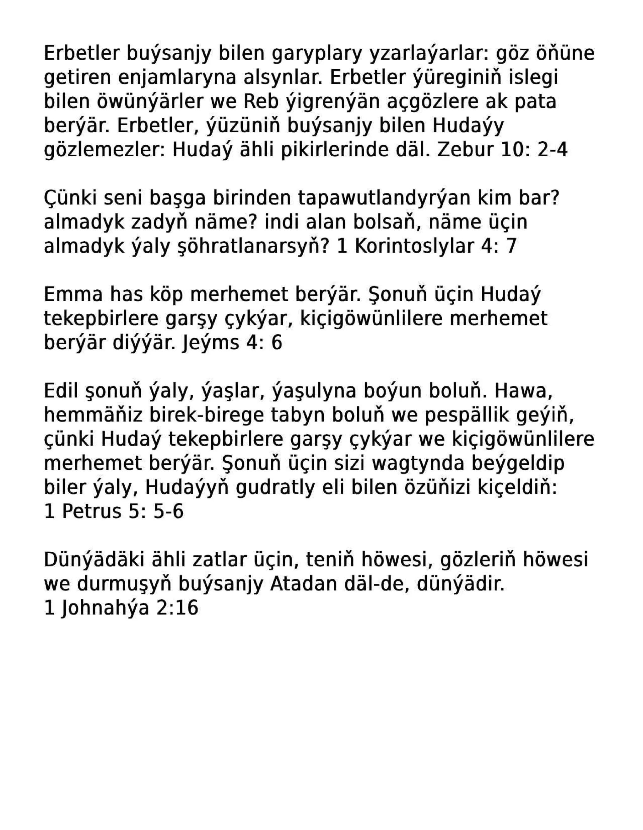 Turkmen Pride and Humility Tract.pdf | Christianity | Religion & Spirituality