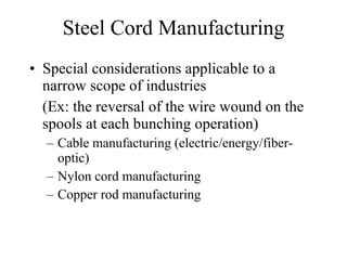 Simulation modeling for quality and productivity in steel cord ...