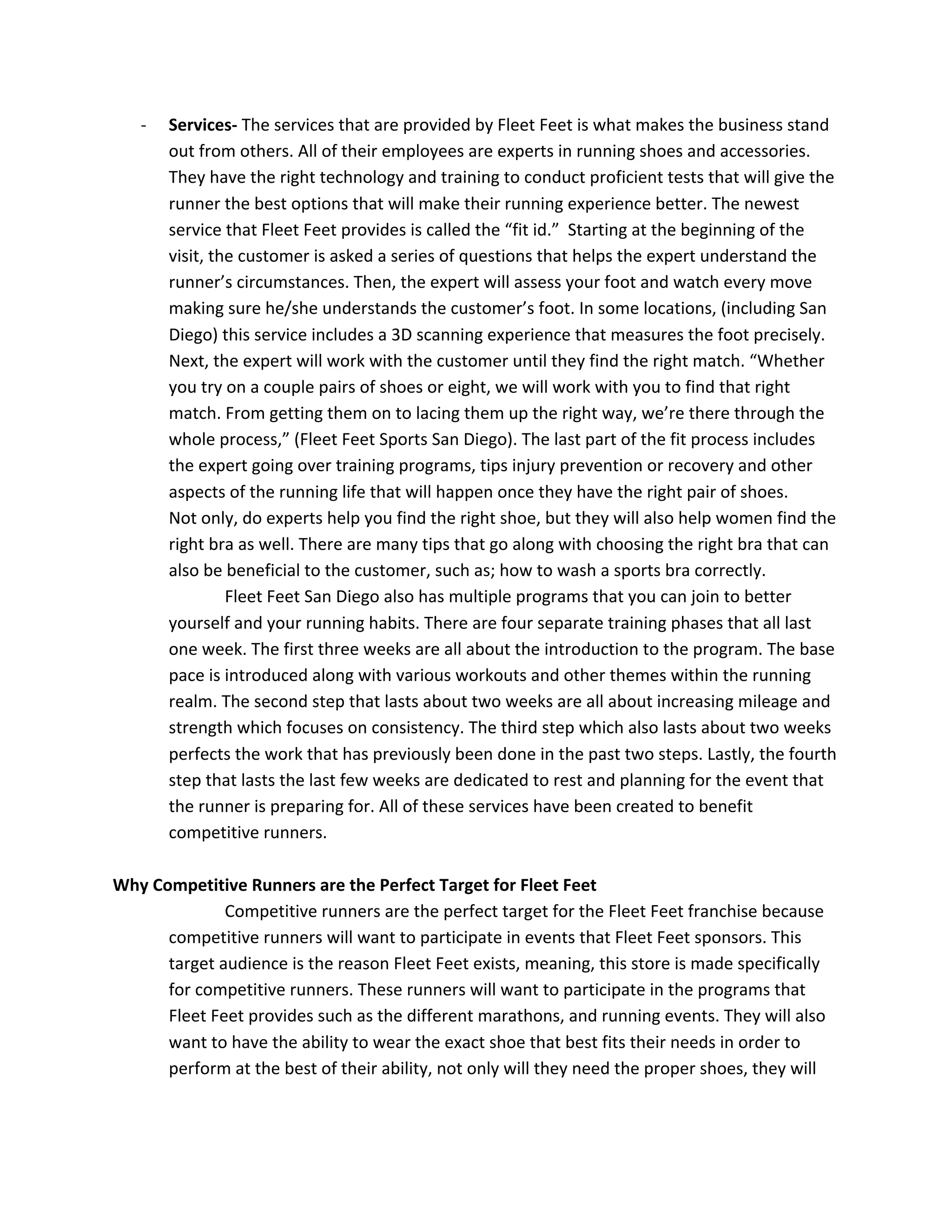 Fleet Feet Media Plan | PDF