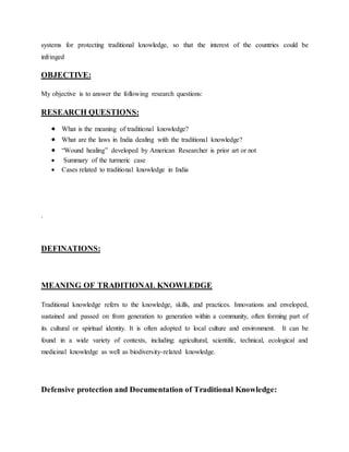 Turmeric Patent Case | DOCX