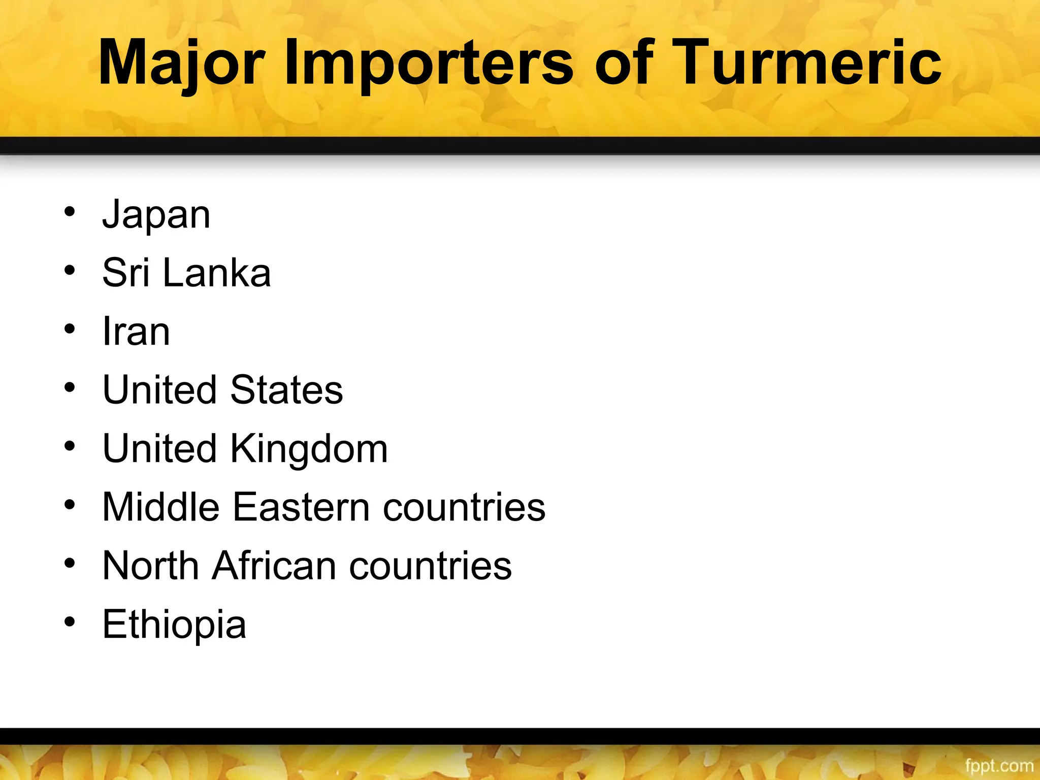 TURMERIC PROCESSING | PPT