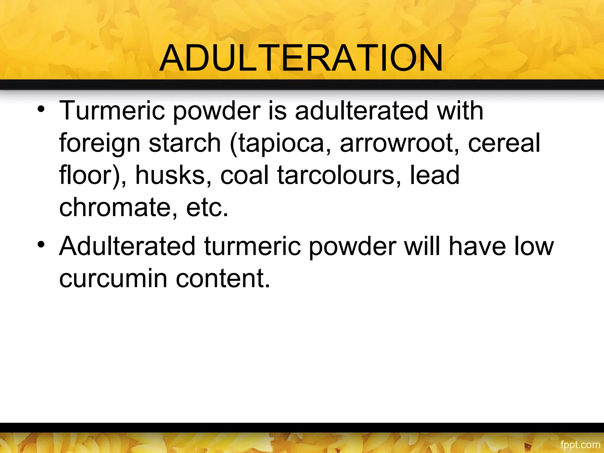 TURMERIC PROCESSING | PPT