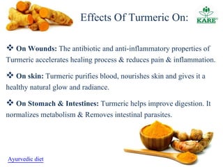 Turmeric - The Golden Ayurvedic Herb | PPTX