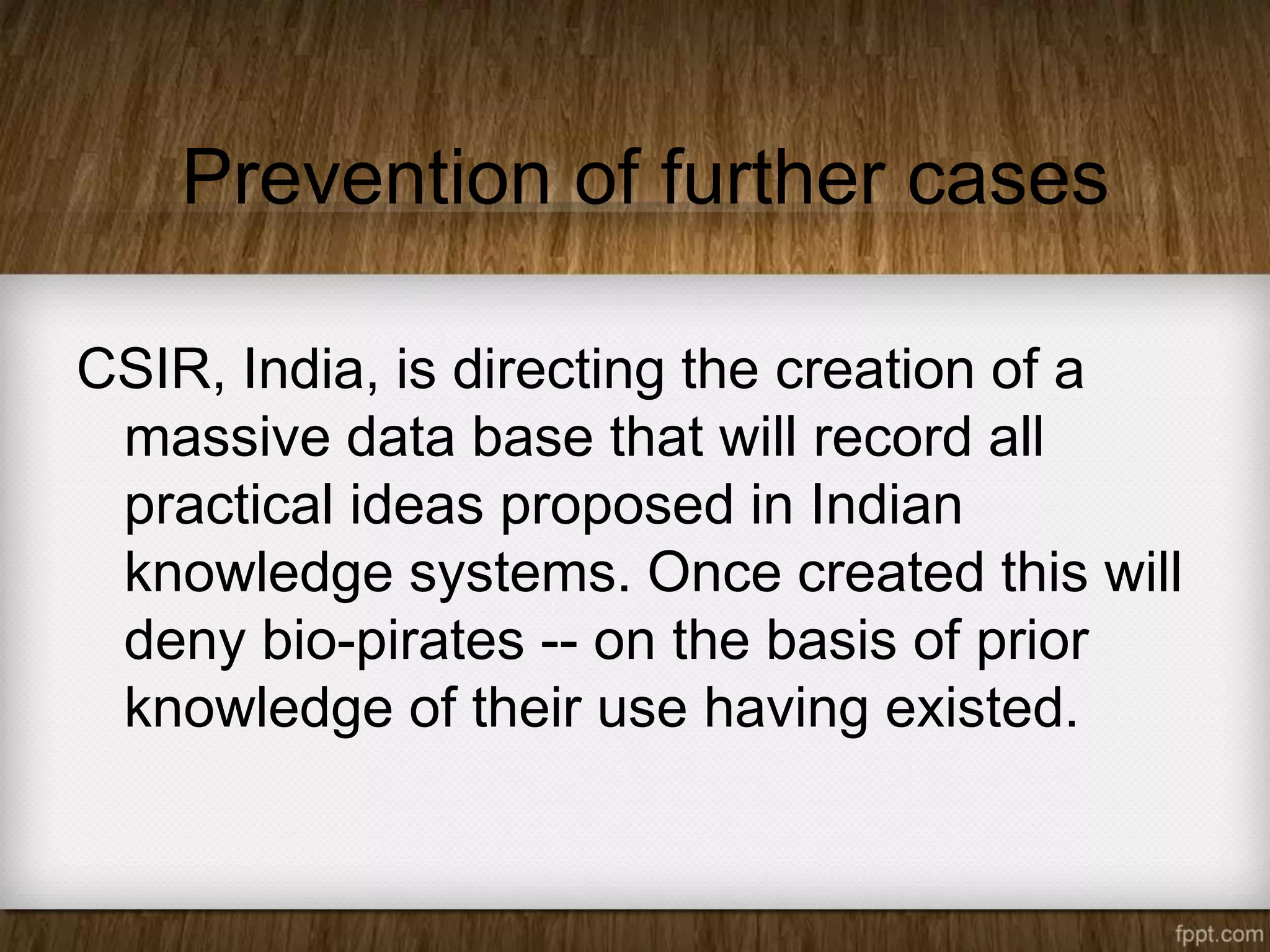 Turmeric patent case | PPTX