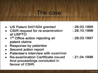 Turmeric patent case | PPTX