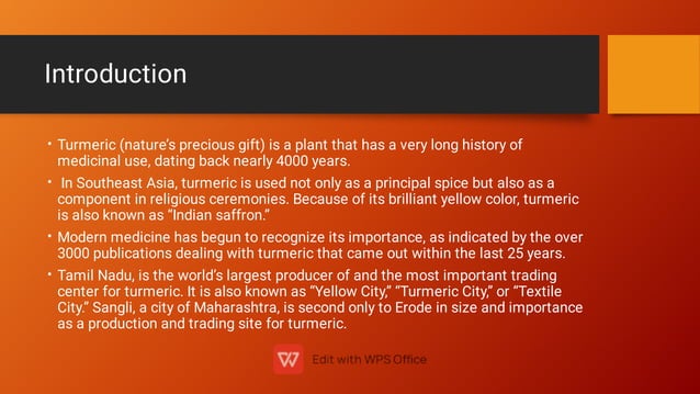 Turmeric presentation | PDF