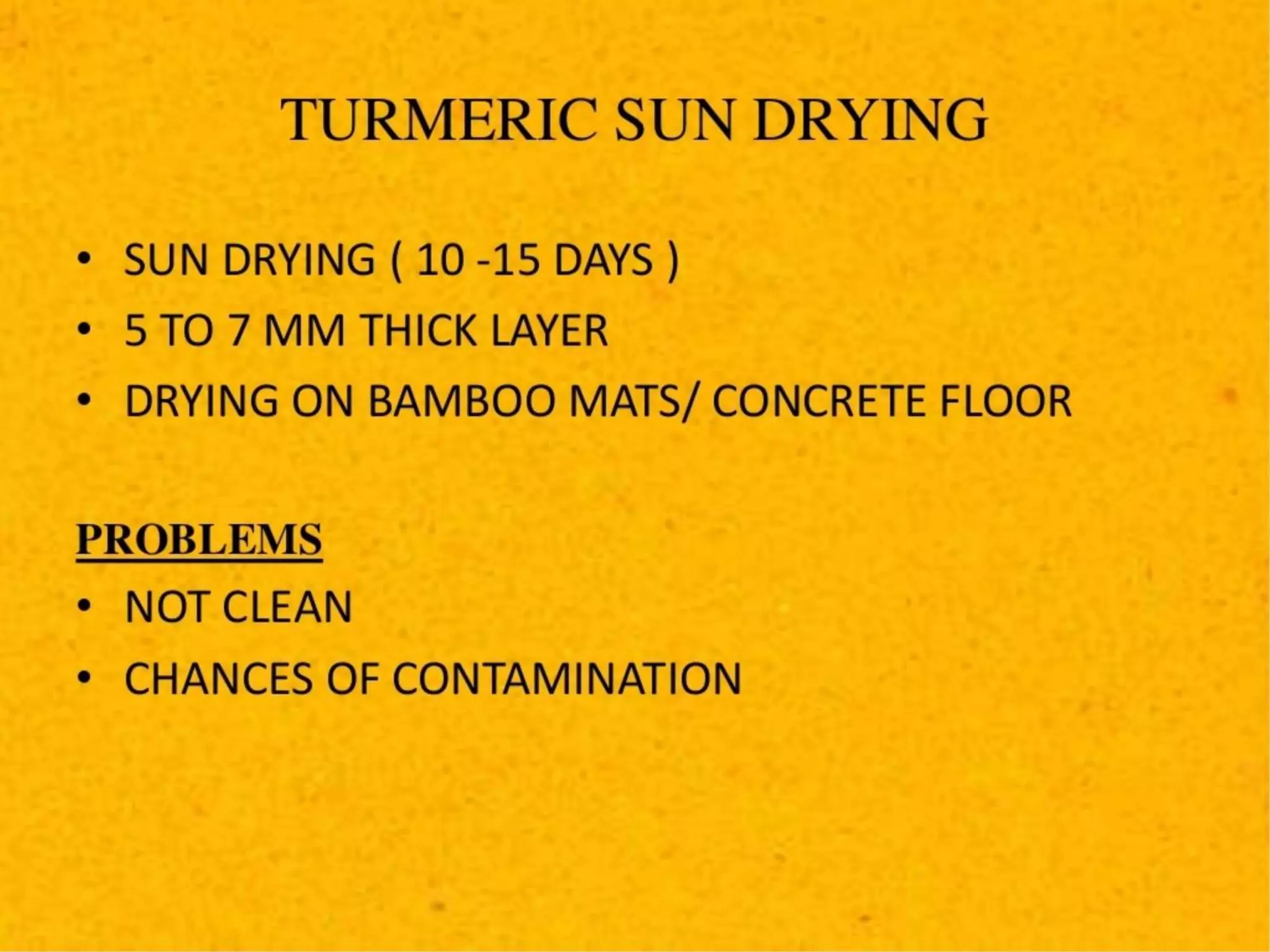 Turmeric Processing | PPTX