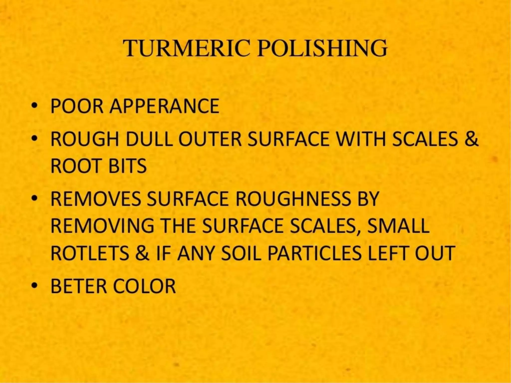 Turmeric Processing | PPTX