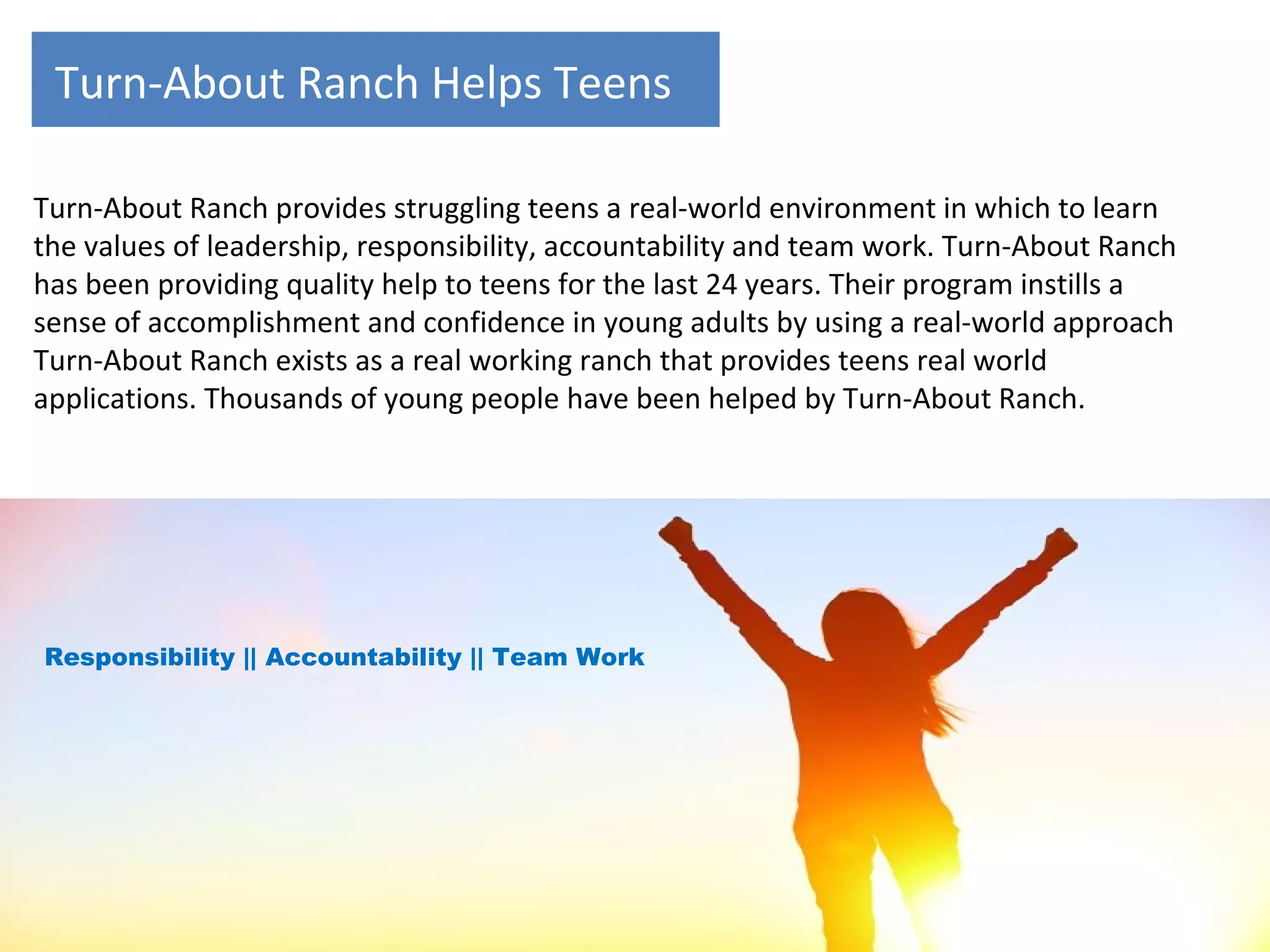 Turn about ranch | PPT