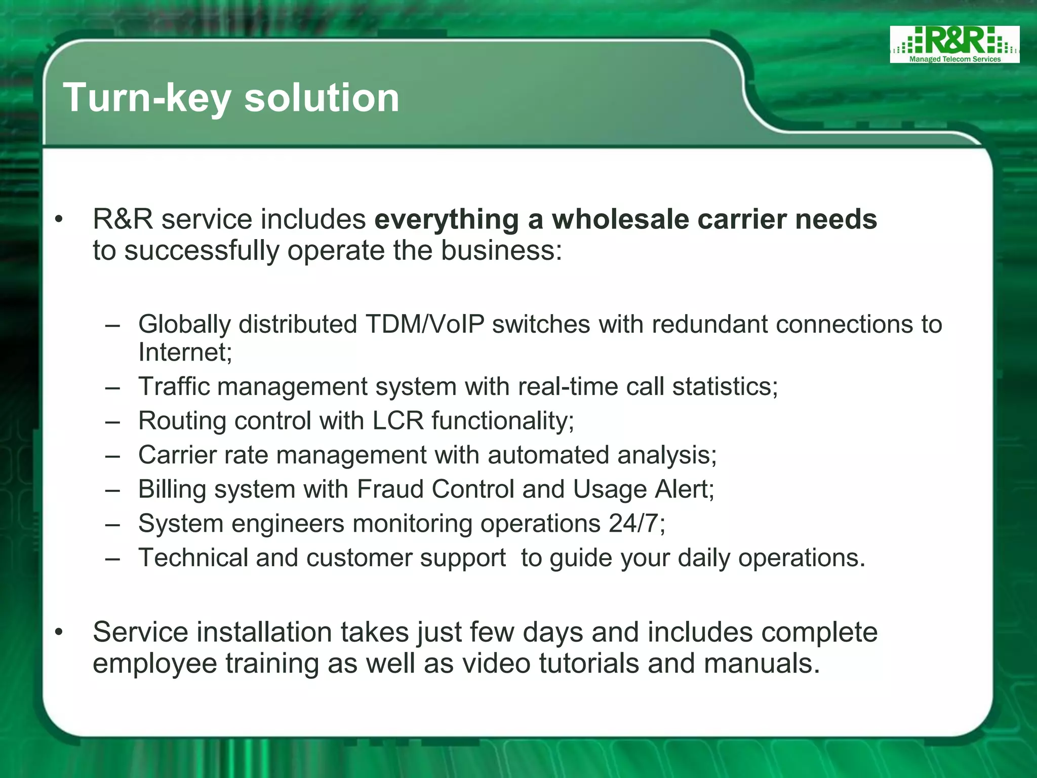 Turn-key Global Call Routing | PPT