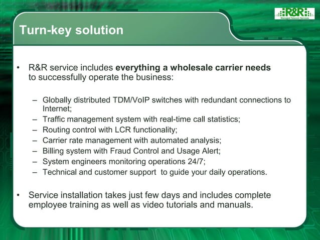 Turn-key Global Call Routing | PPT