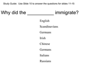 Turn Of The Century Immigration | PPT