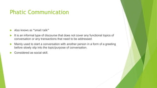 Turn-Taking & Phatic Communication.pptx ELC | PPTX