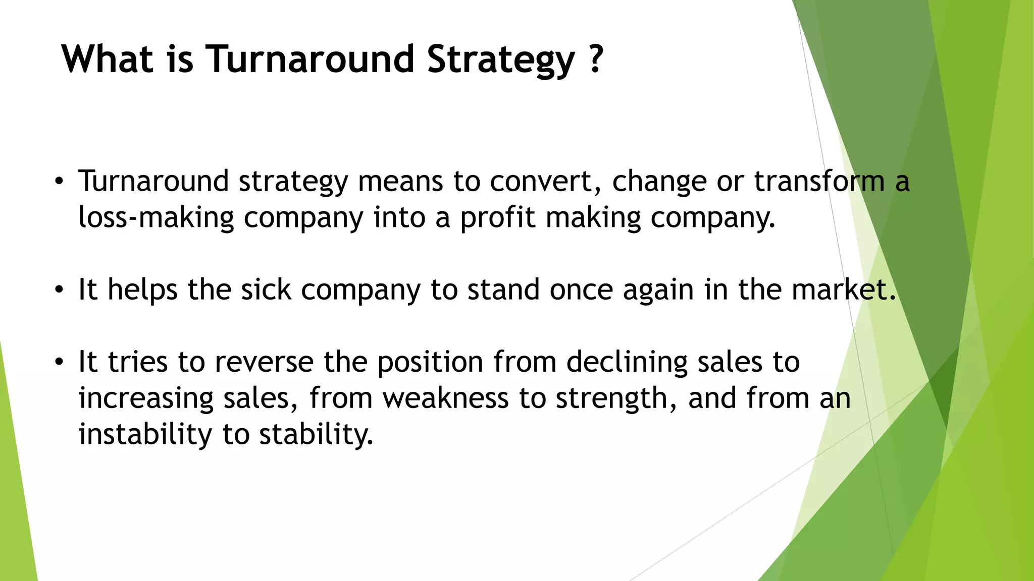 Turnaround Strategy | PPTX