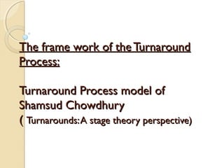 Turnaround management | PPT
