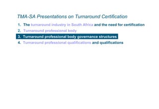 Turnaround Professional Body Governance Structures | PPT