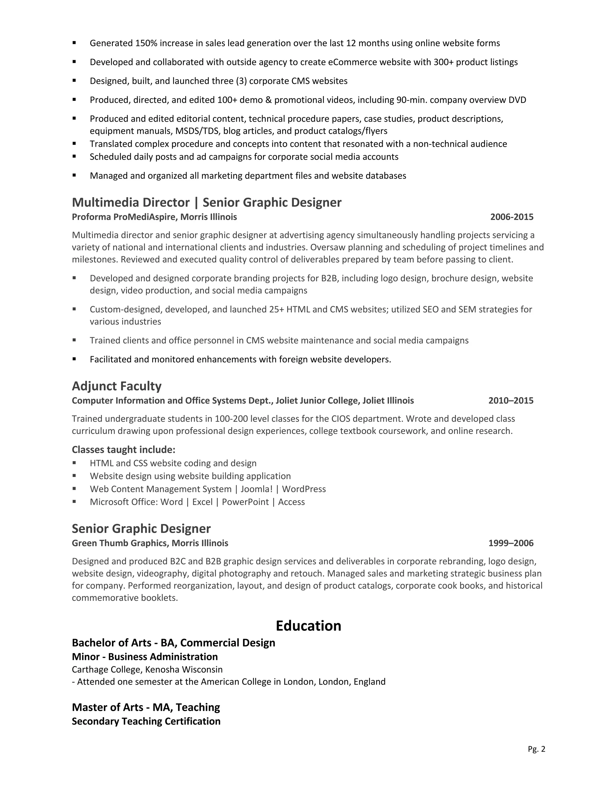 Sally Turner Resume | DOC