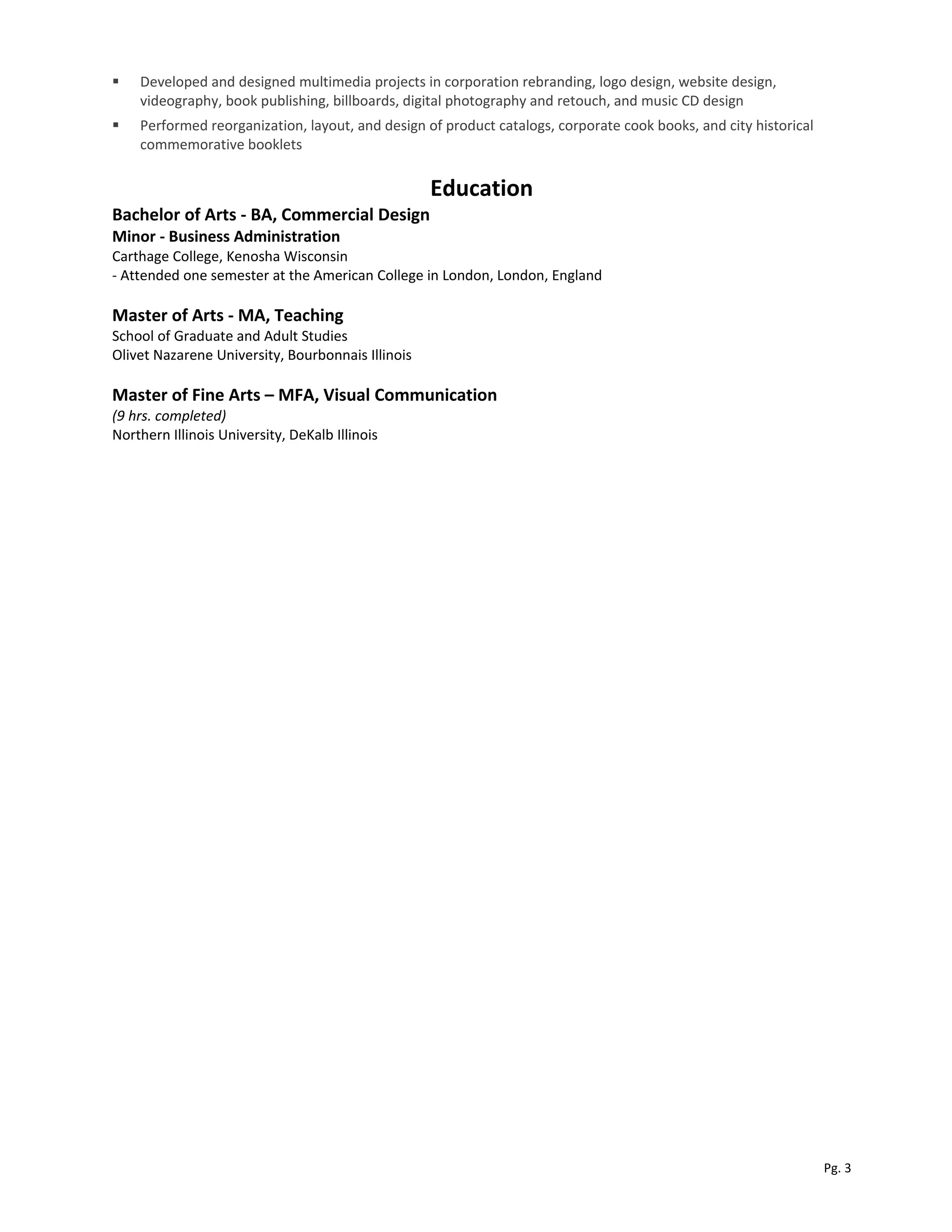 Sally Turner resume | DOC