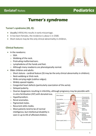 Turner's syndrome | PDF