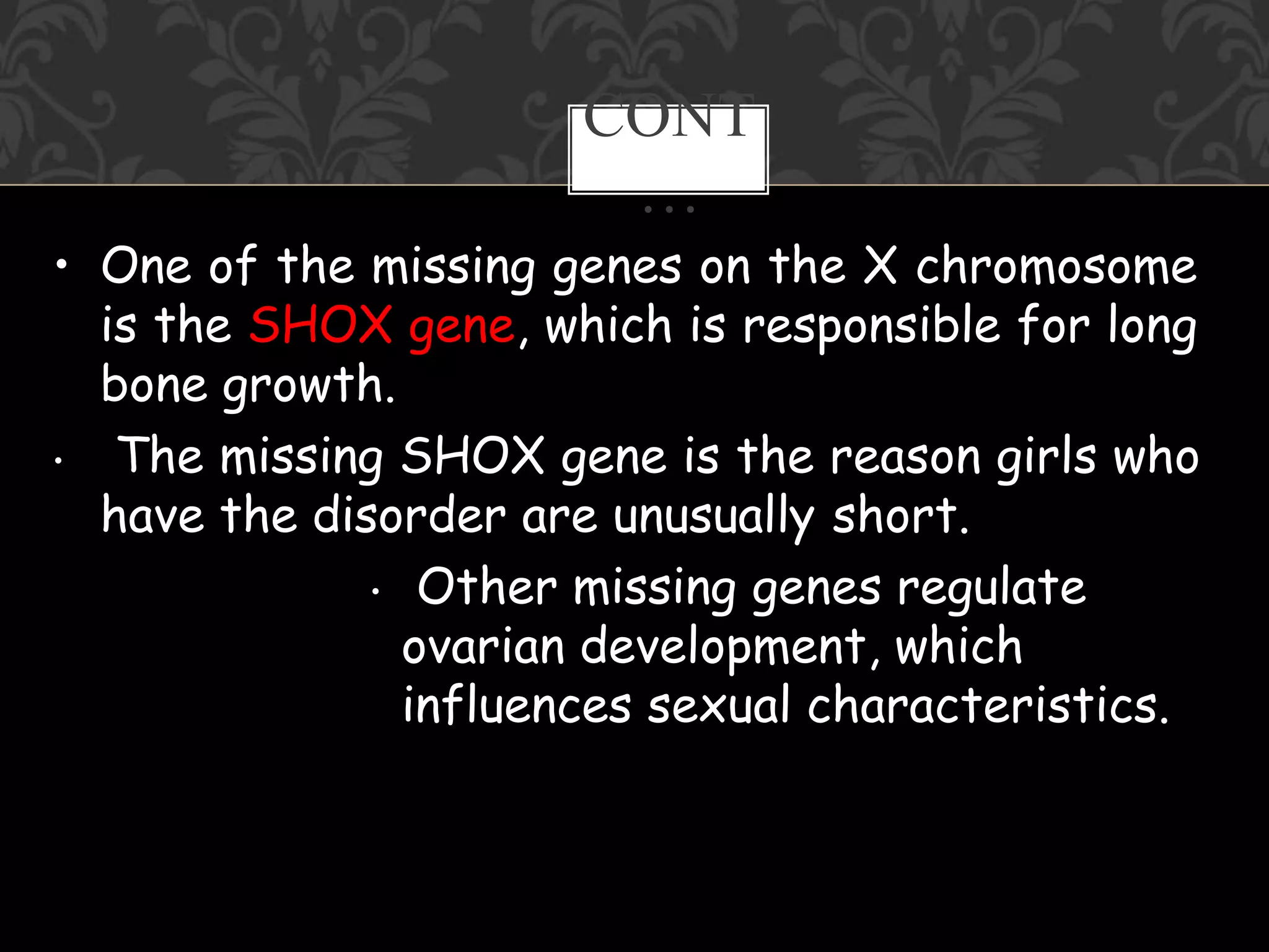 Turners syndrome | PPTX