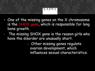 Turners syndrome | PPTX | Thyroid Disorders | Endocrine and Metabolic ...