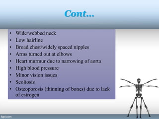 TURNER SYNDROM and causes any type sign symptoms | PPT