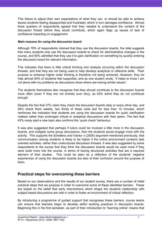 Turning up critical thinking in discussion boards | PDF