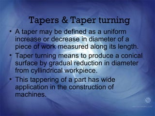 TURNING BY NIKHIL PAKWANNE | PPT | Woodworking | Arts and Crafts