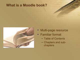 Turning The Page In Moodle: Using The Book Module | PPT