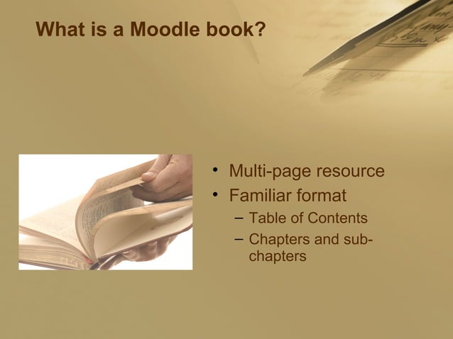 Turning The Page In Moodle: Using The Book Module | PPT
