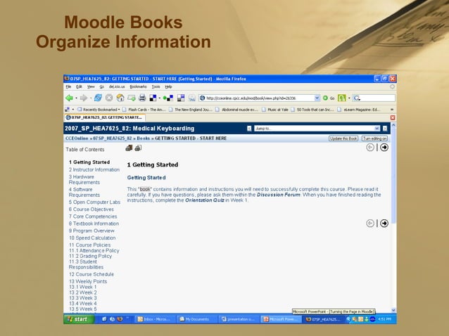 Turning The Page In Moodle: Using The Book Module | PPT