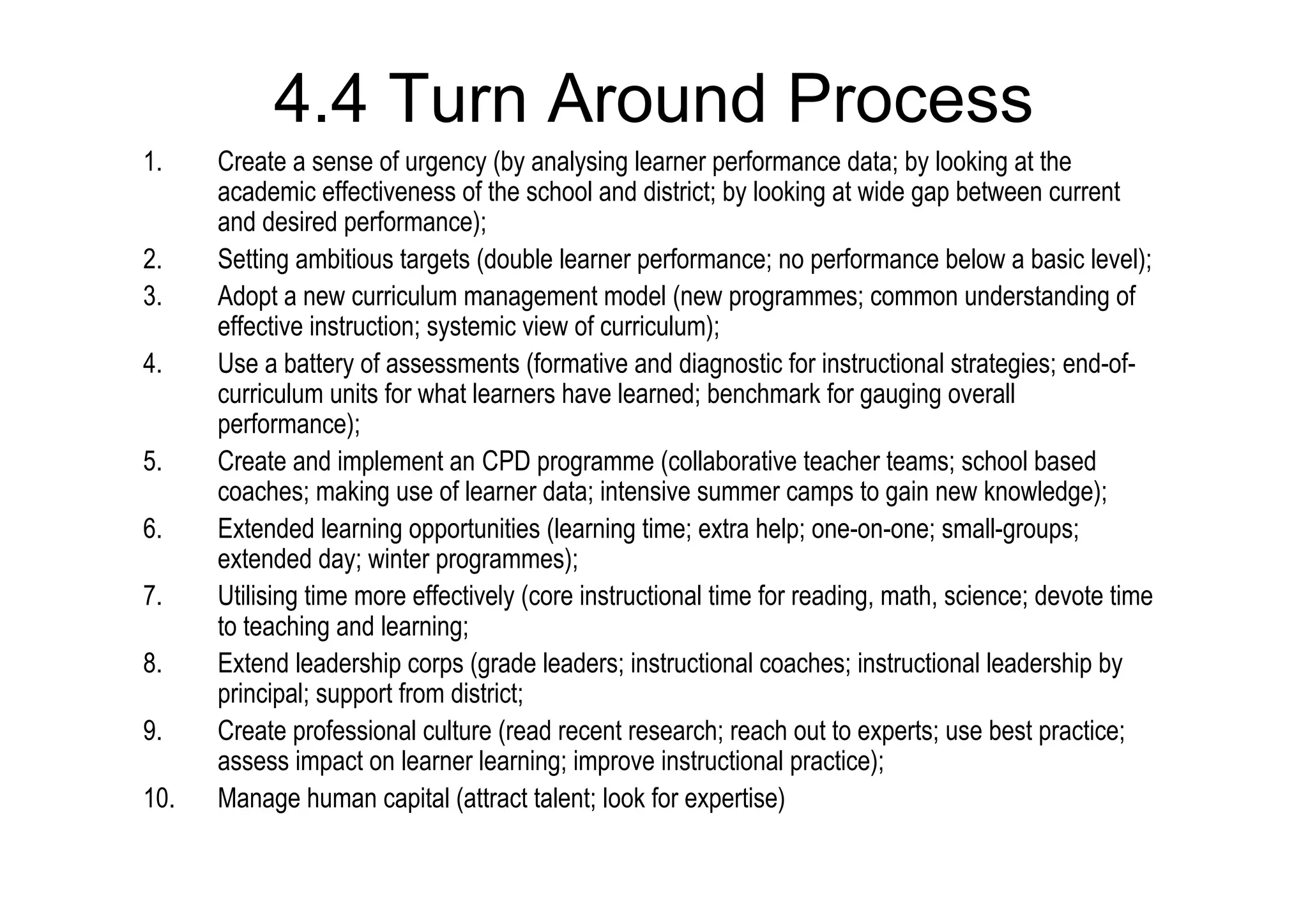 Turning around strategy for South African dysfunctional and ...