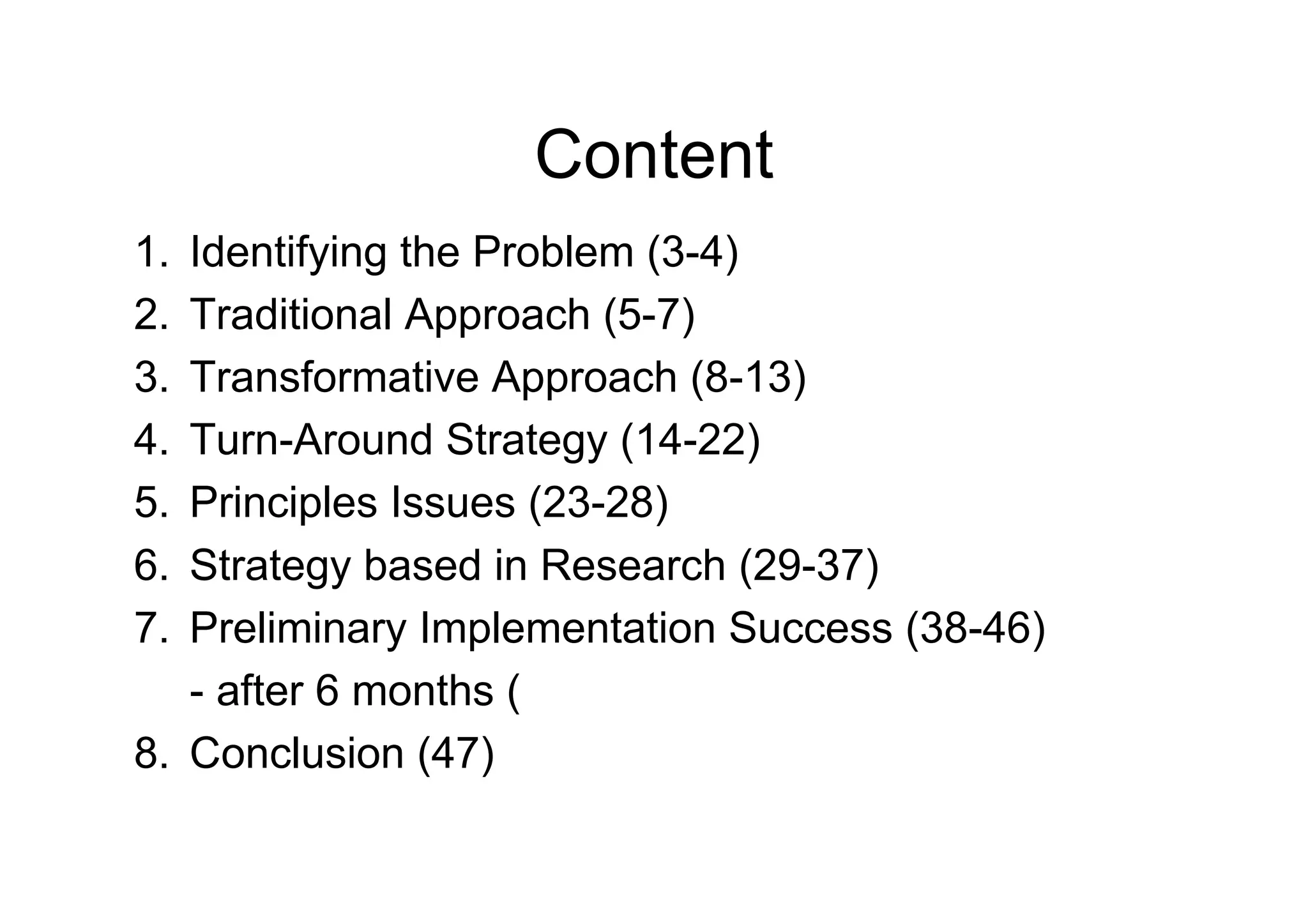 Turning around strategy for South African dysfunctional and ...