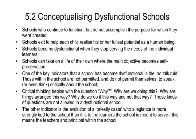 Turning around strategy for South African dysfunctional and ...