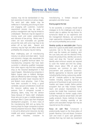 Turnaround your manufacturing company | PDF