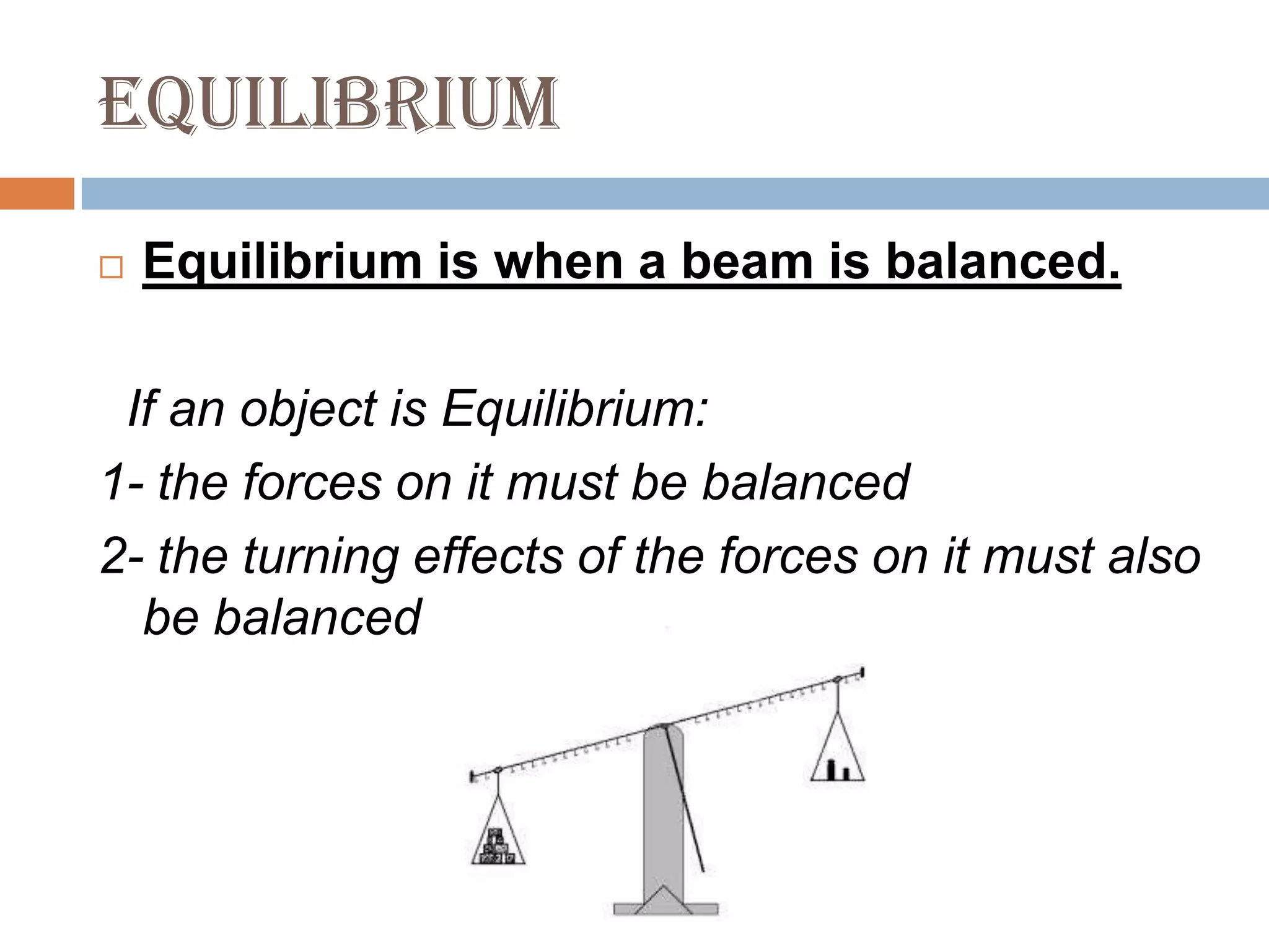 Turning effects of forces physics presentation for 9th grade Physics ...