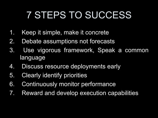 Turning Great Strategy Into Great Perforamnce | PPT