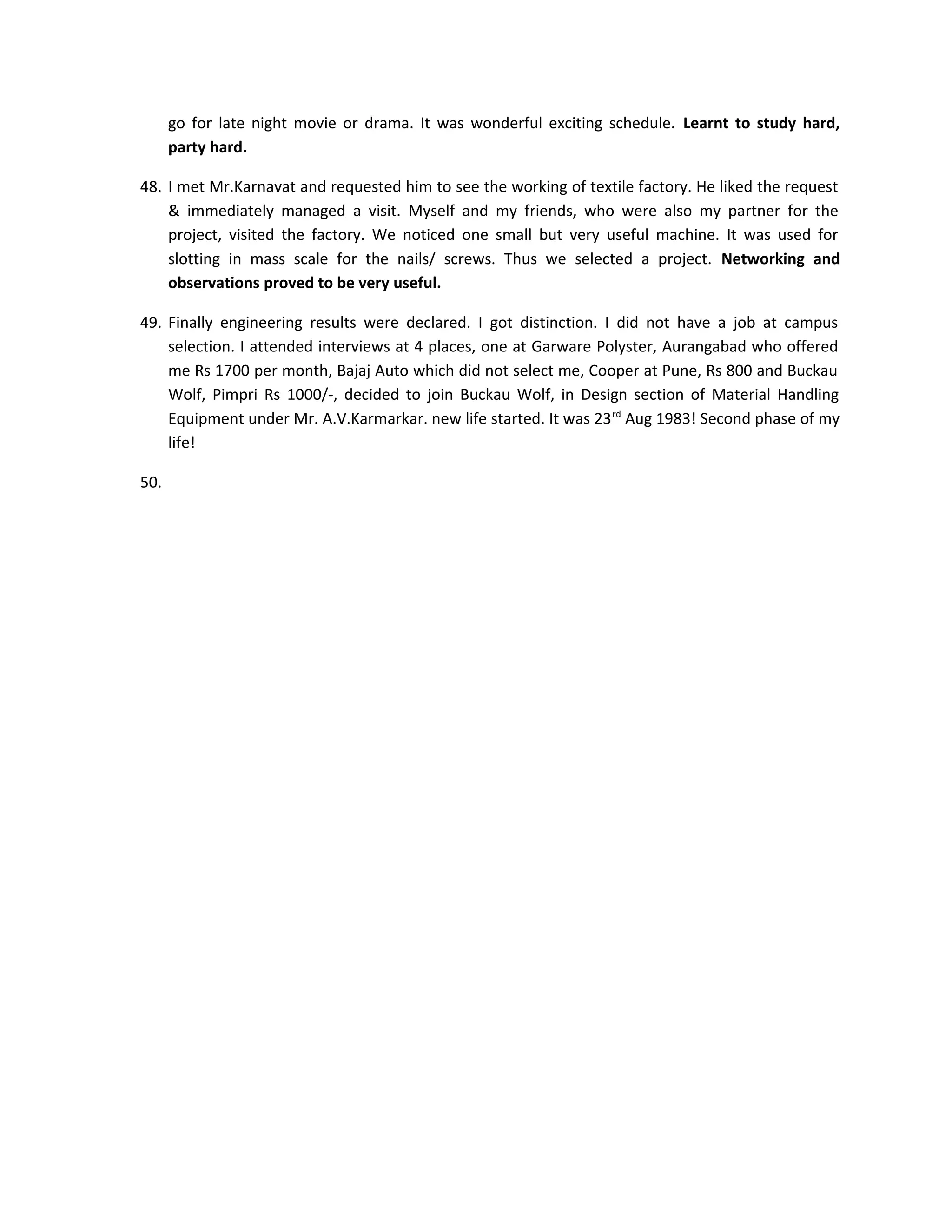 Turning point life-storyof-a-student-part 1 | DOC