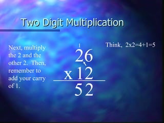 Turning point multiply by two digits | PPT