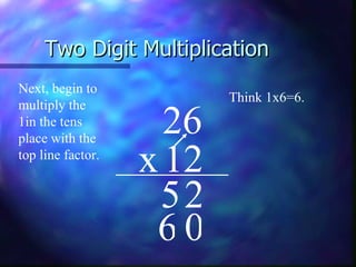 Turning point multiply by two digits | PPT
