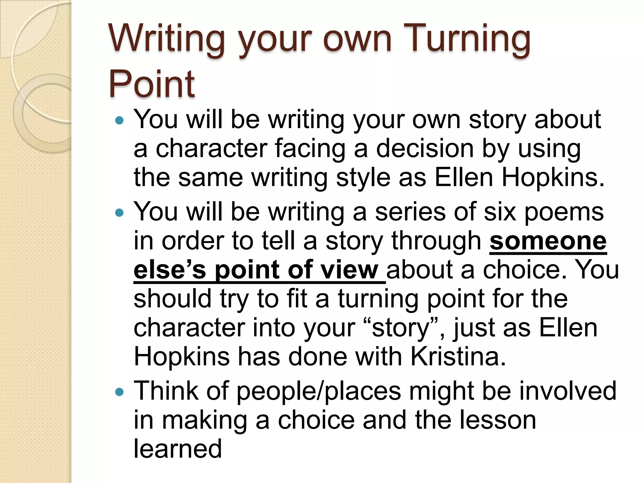 Turning Point Poem | PPTX