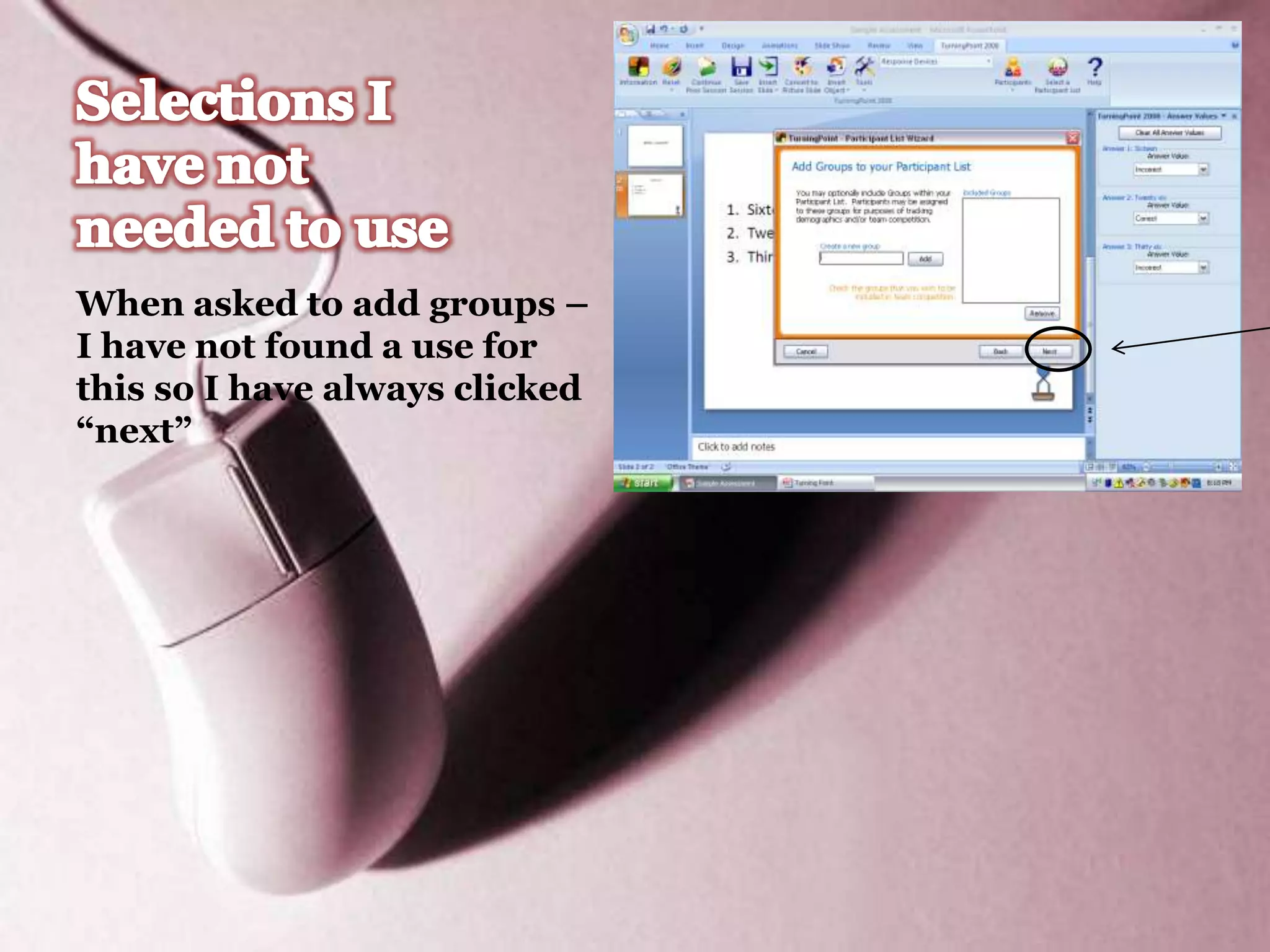 Turning point powerpoint directions | PPTX